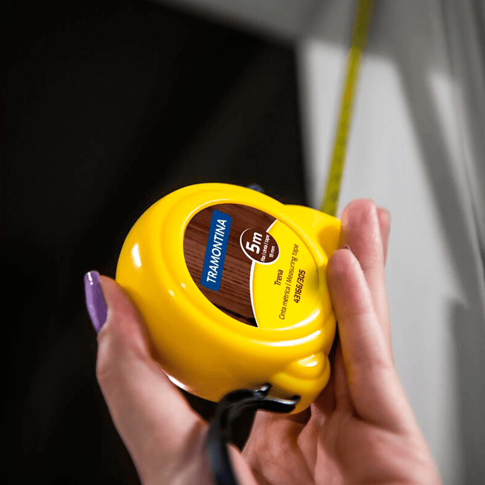 Trena Métrica Tramontina Fita De Aço De 5 Metros com Trava ...