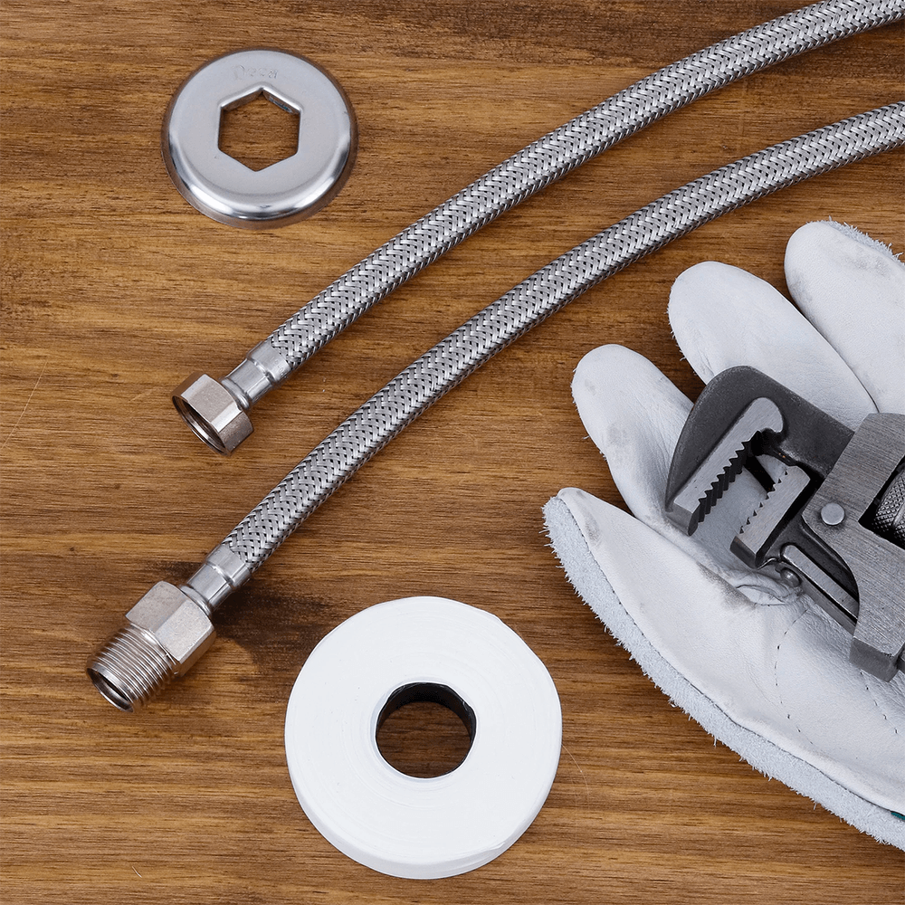 Engate Flexível Deca Malha Aço 4607 C 40cm Cromado - dallahomecenter